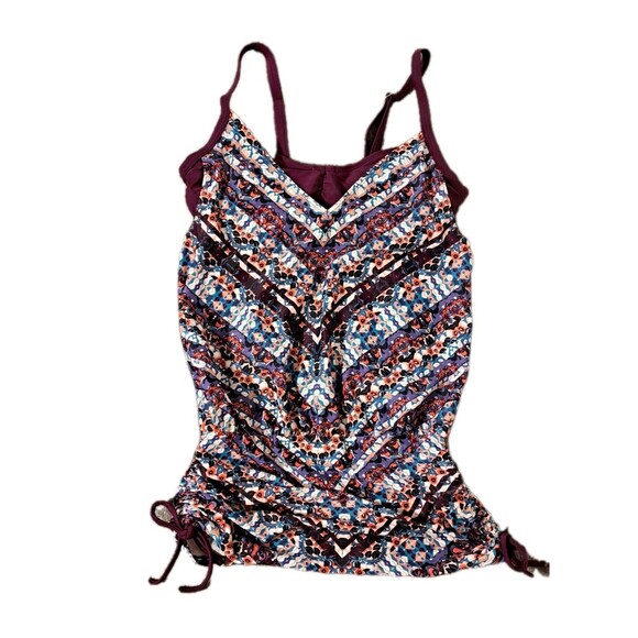 Athleta | Swim | Athleta Tankini Top Marrakesh Side Scrunch Convertible ...